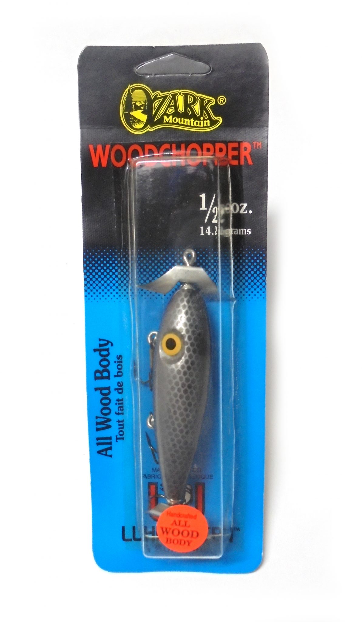 Woodchopper 1/2oz Silver Black Top - Tackle Bass Marine